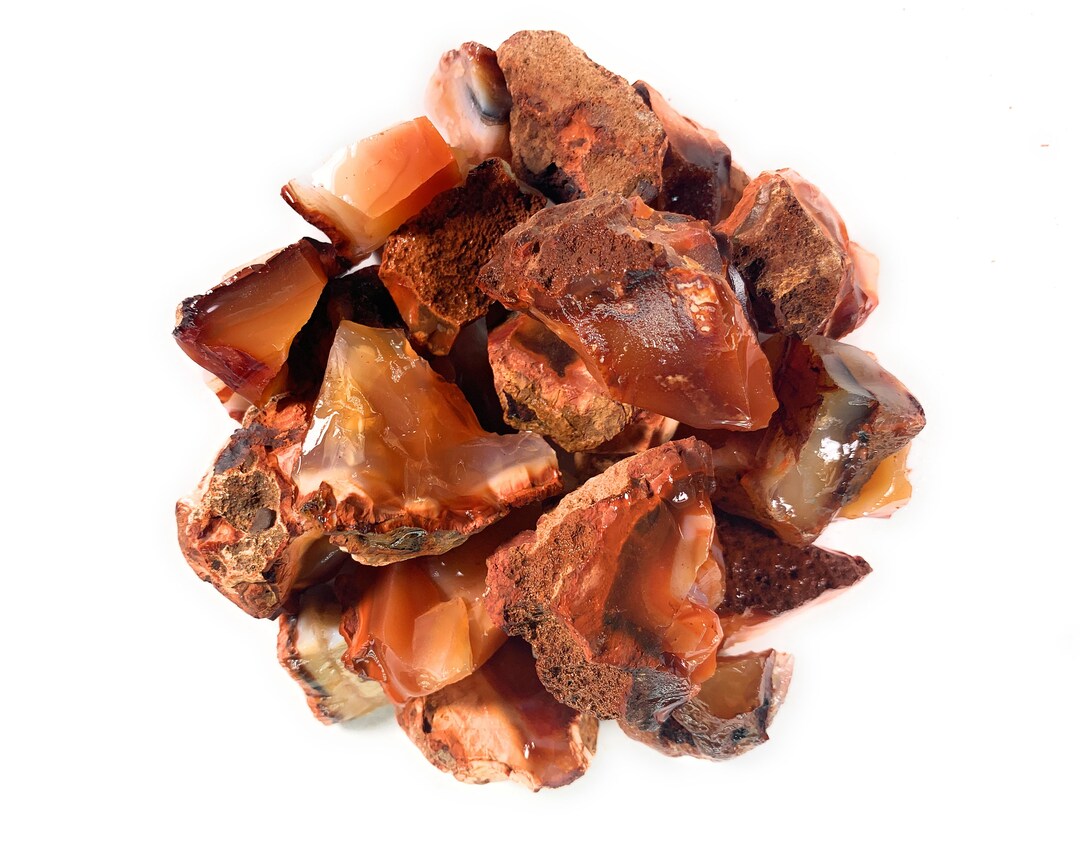 Digging Dolls: Carnelian Rough Rocks From Madagascar - Large 1"+ Raw ...