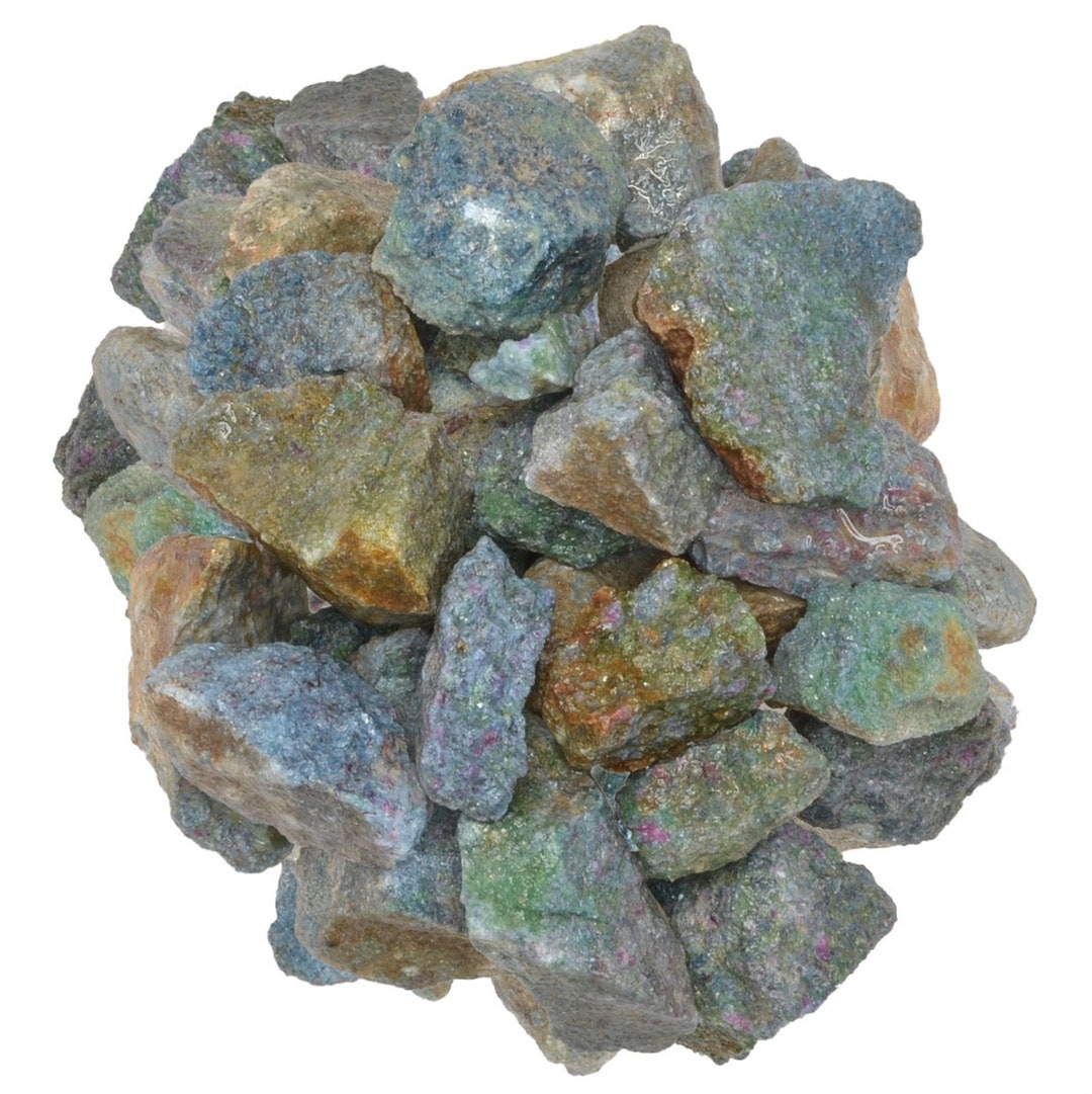Digging Dolls: 1/2 Lb of Ruby in Kyanite Rough Stones From India - Raw ...
