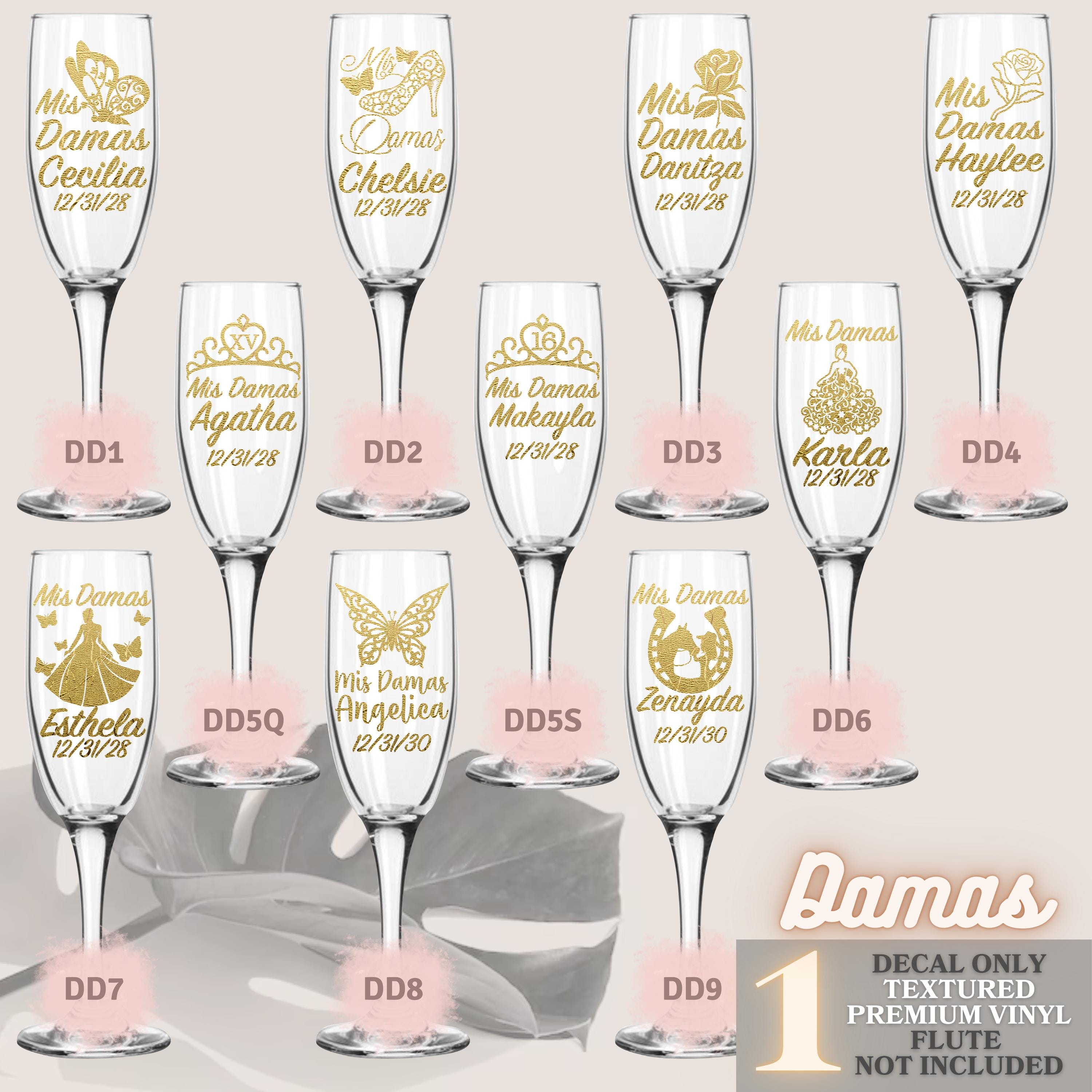 Chambelanes Y Damas Calcamonía Personalizada De Vinilo ~ Vinyl Decal ...