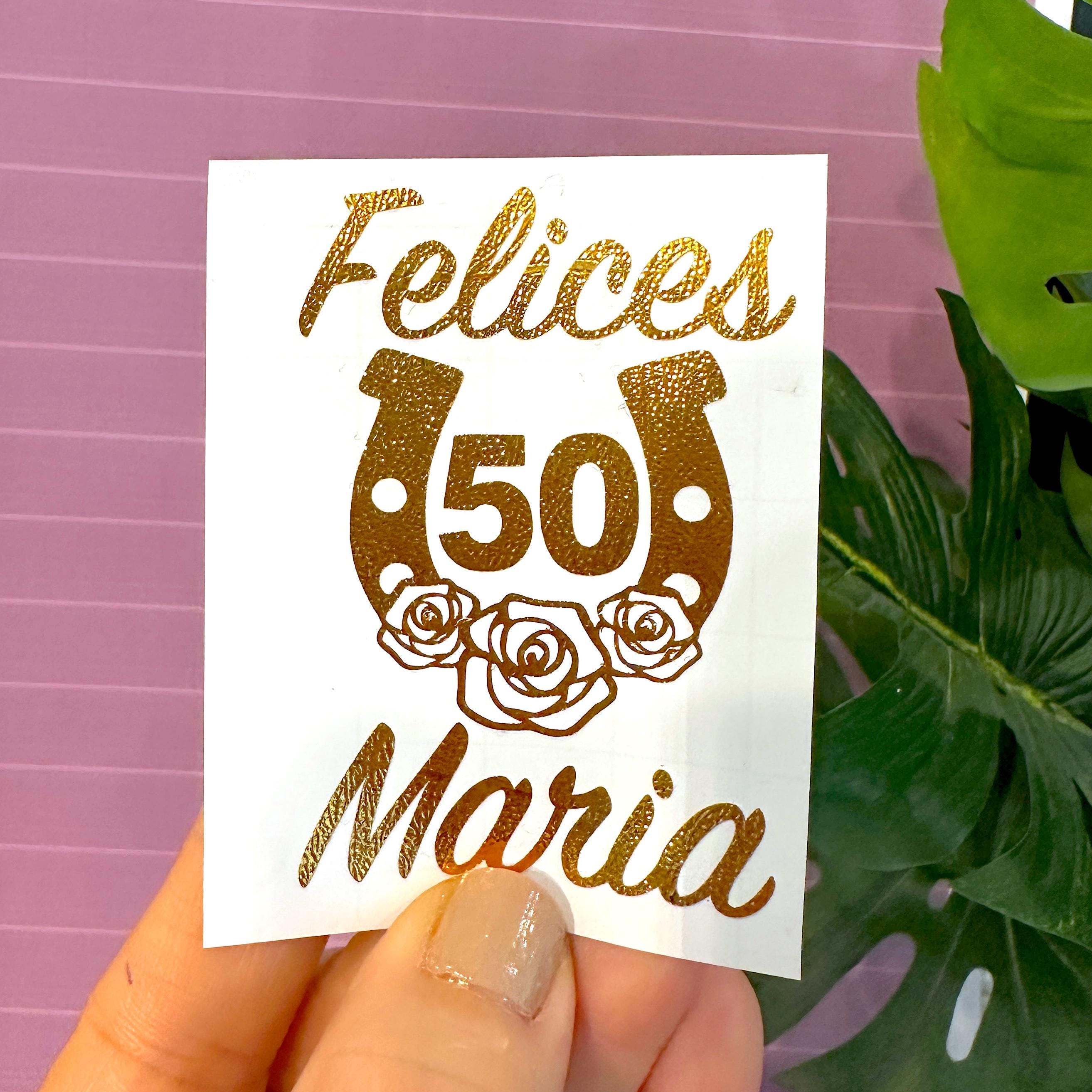 Quinceañera Calcamonia Personalizada Vinilo Para Copas Y Espejos Sweet ...