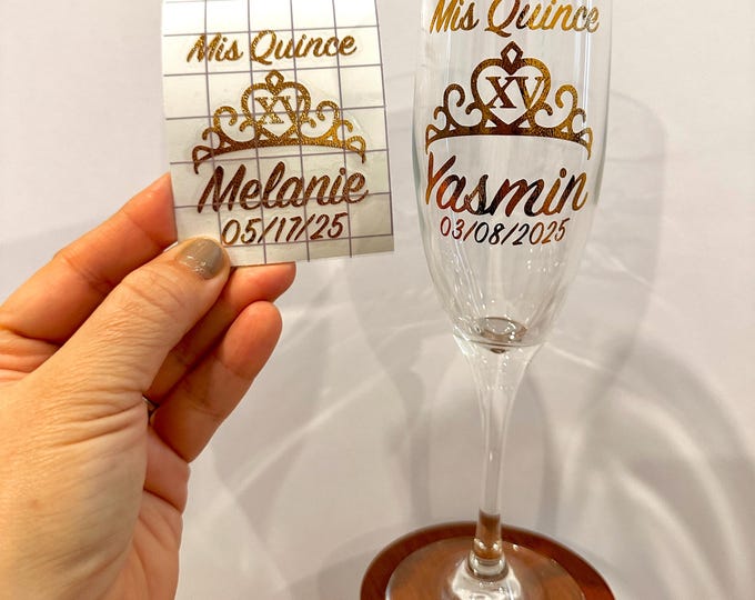 Mis Quince Años Copas Personalizadas para Brindis, Set Incluye 15 Copas ...