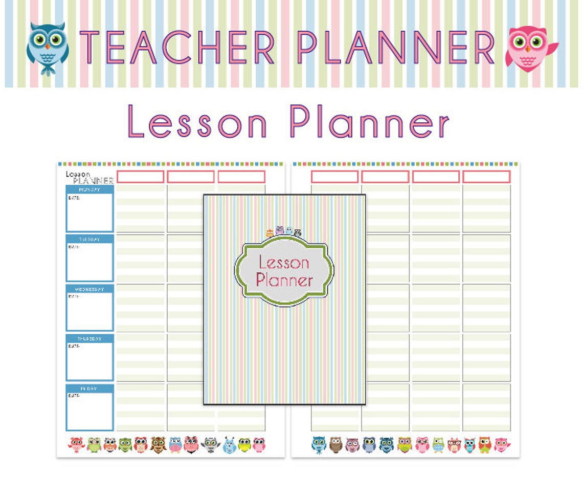 Teacher Planner, Printable Lesson Planner, Teacher Planners, School ...