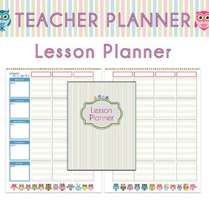 Teacher Planner, Printable Lesson Planner, Teacher Planners, School ...