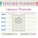 Teacher Planner, Printable Lesson Planner, Teacher Planners, School ...