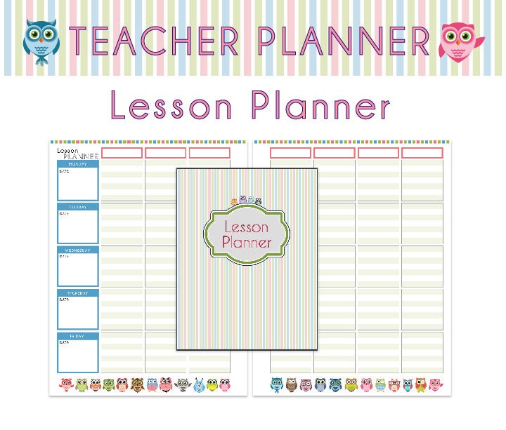 Teacher Planner, Printable Lesson Planner, Teacher Planners, School ...