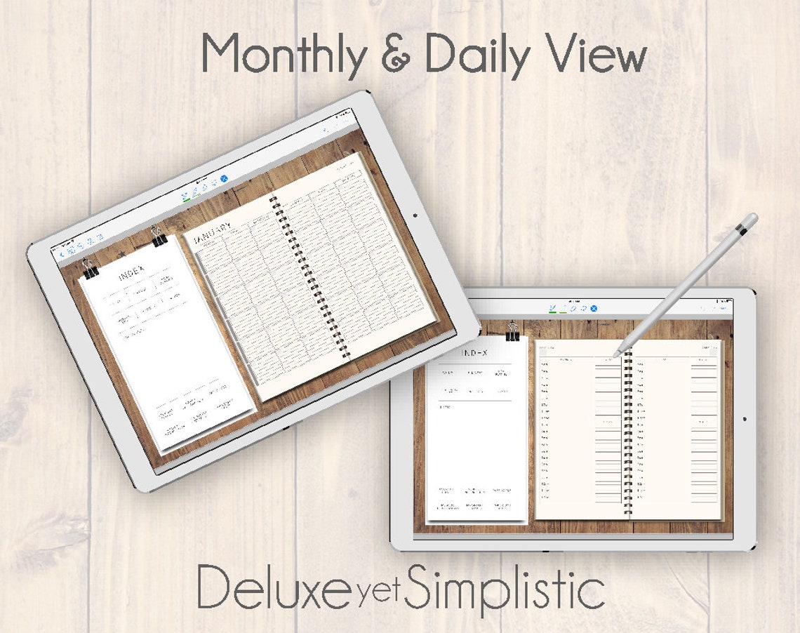 Digital Planner & Home Binder Goodnotes Calendar Financial - Etsy