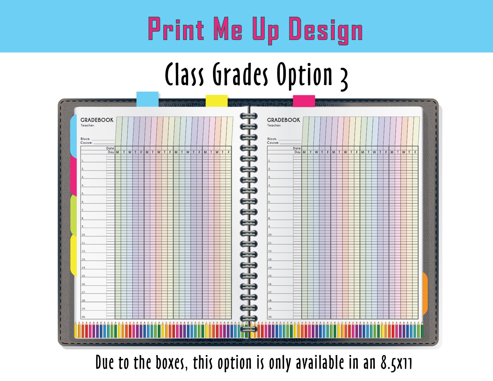 Colorful Teacher Planner, Printable Lesson Planner, Teacher Planners ...