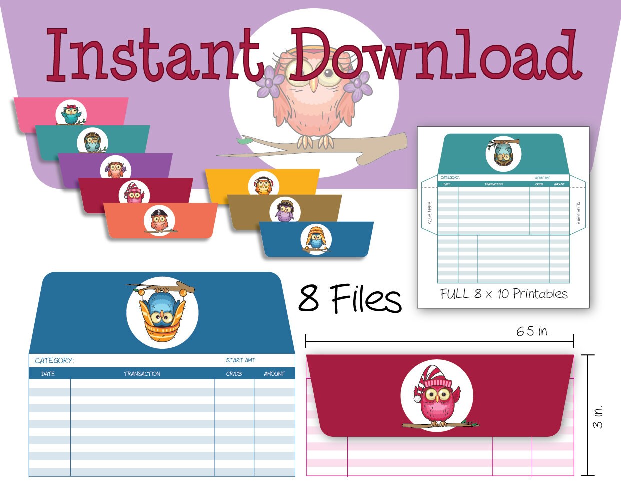 Envelope System, Cash Tracker, Money Management, Cash Organizer ...