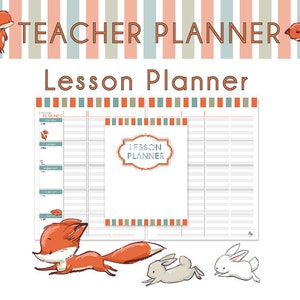 Teacher Planner, Printable Lesson Planner, Teacher Planners, School ...