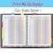 Colorful Teacher Planner Printable Lesson Planner Teacher - Etsy