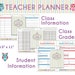Teacher Planner, Printable Lesson Planner, Teacher Planners, School ...