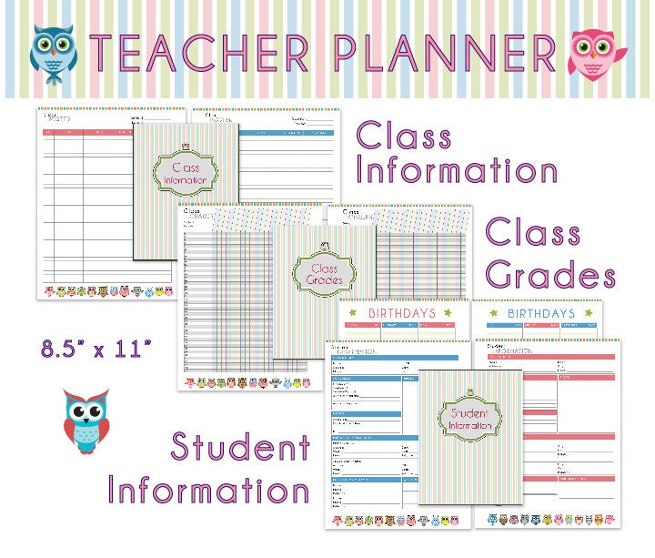 Teacher Planner, Printable Lesson Planner, Teacher Planners, School ...
