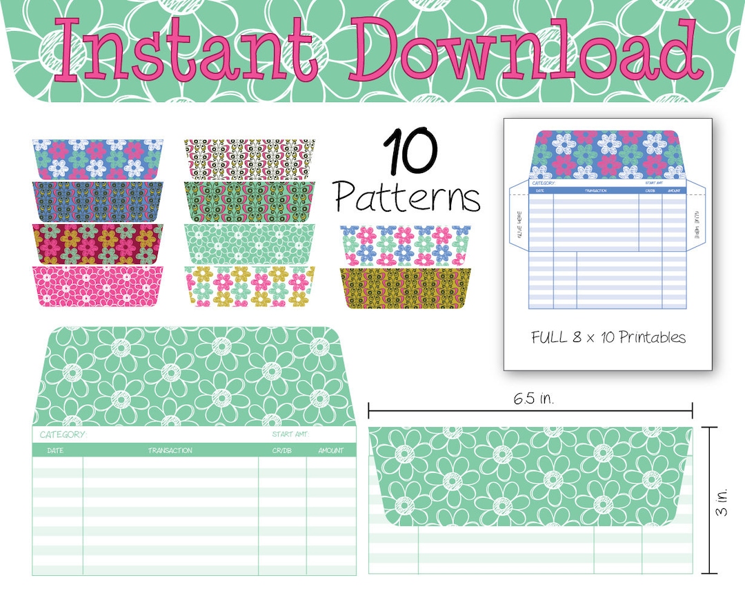 Envelope System, Cash Tracker, Money Management, Cash Organizer ...