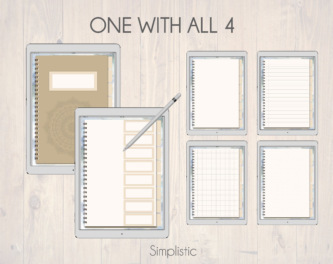 Digital Ipad Notebook Interactive Planner Journal Digital - Etsy