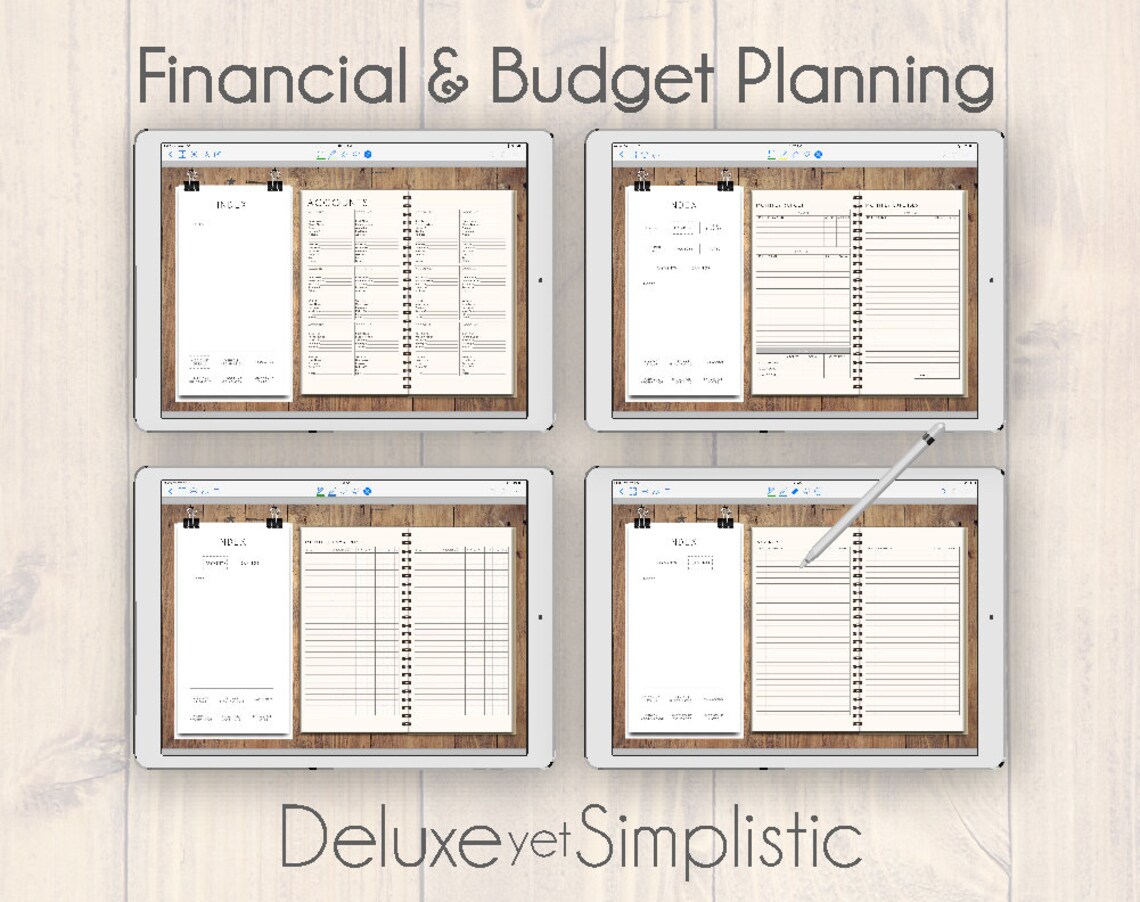 Digital Planner & Home Binder Goodnotes Calendar Financial - Etsy