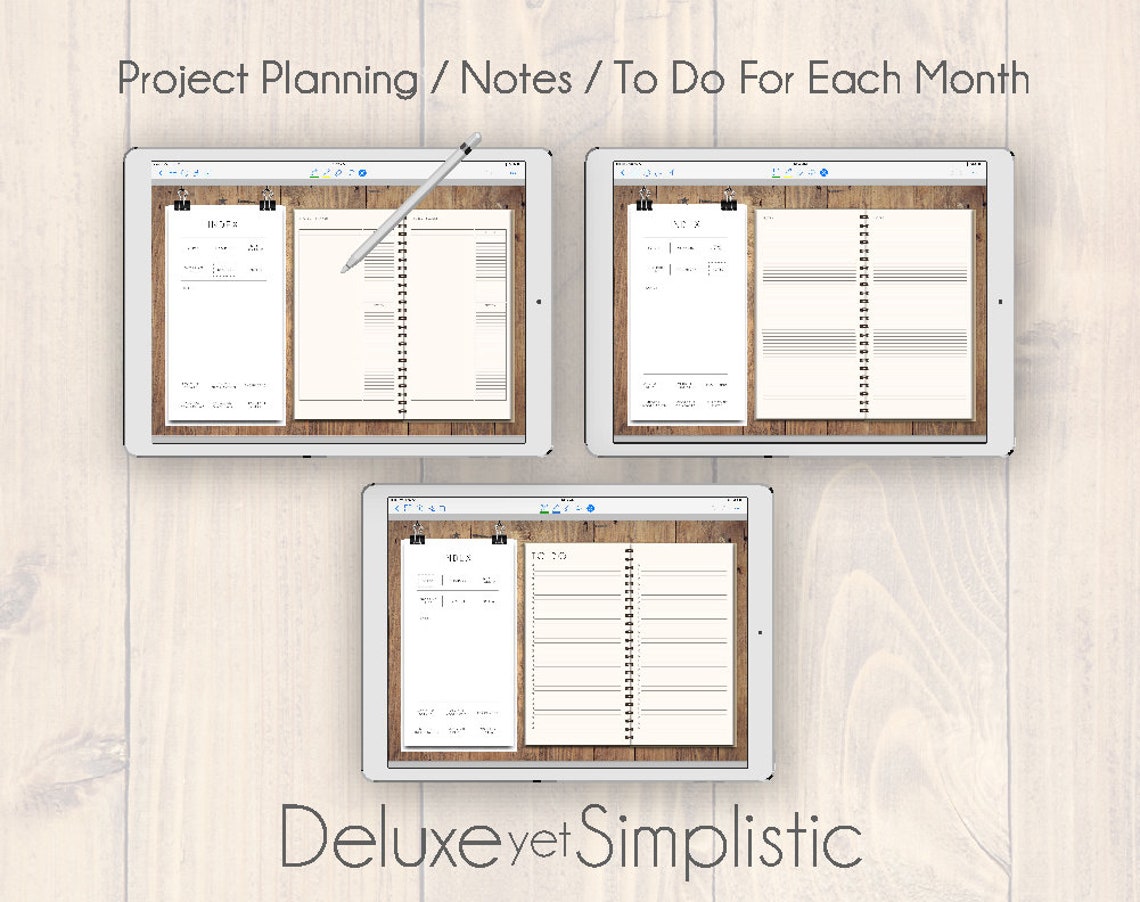 Digital Planner & Home Binder GoodNotes Calendar Financial | Etsy