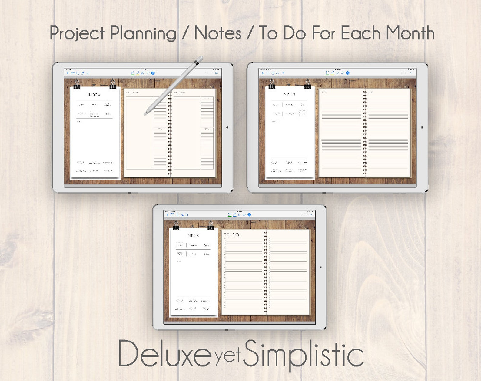 Digital Planner & Home Binder - Goodnotes Calendar Financial Meal ...