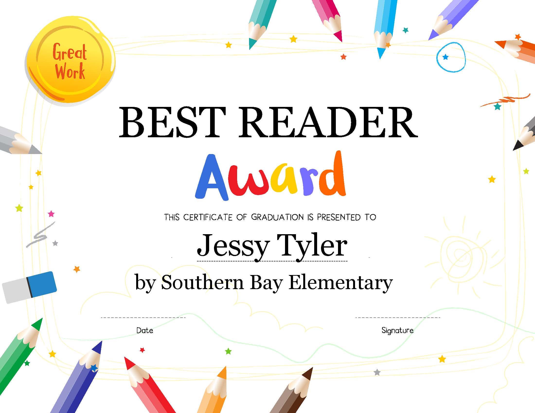 Class Awards, Student Awards, Printable Awards - Instant Download - Etsy