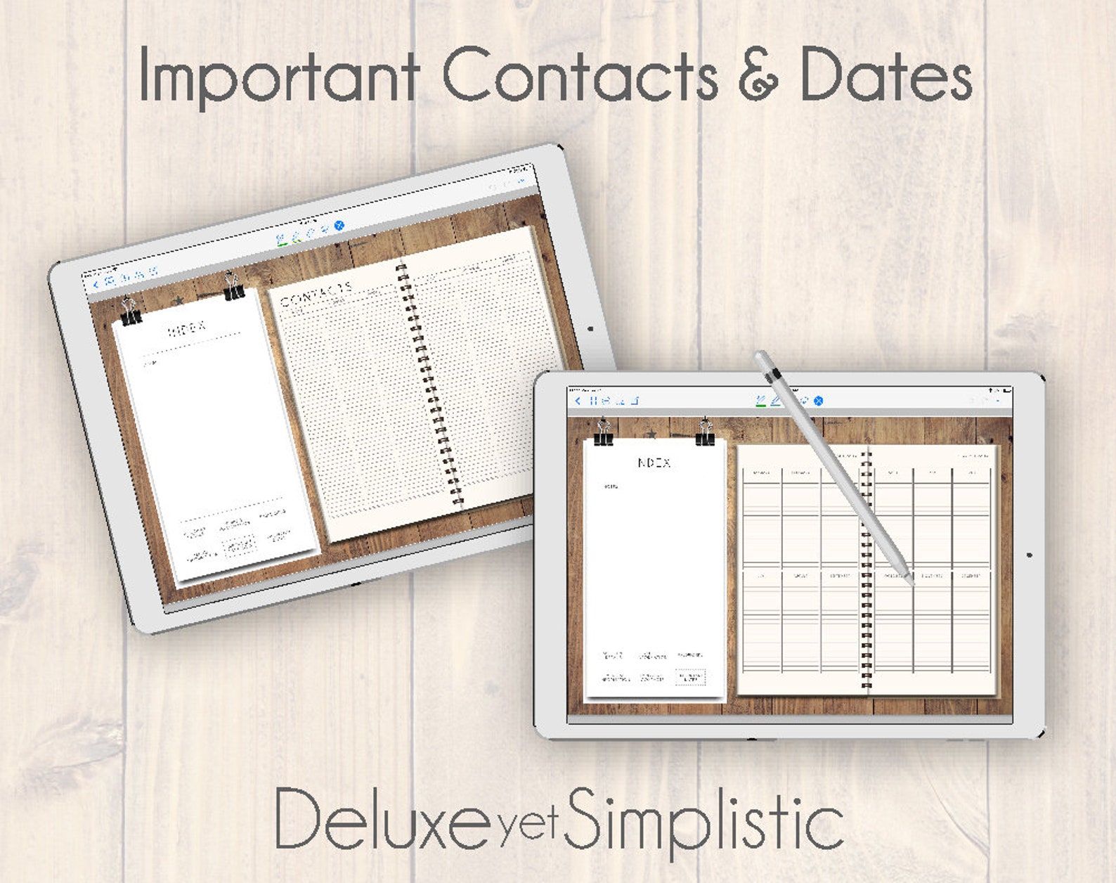Digital Planner & Home Binder - Goodnotes Calendar Financial Meal ...
