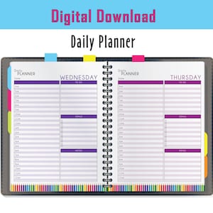 Colorful Teacher Planner, Printable Lesson Planner, Teacher Planners ...