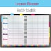Lesson Planner, Agenda, Lesson Calendar - Instant Download - Etsy
