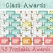 Class Awards, Student Awards, Printable Awards - Instant Download - Etsy