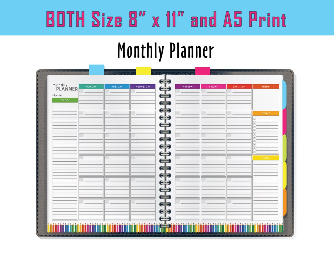 Colorful Teacher Planner Printable Lesson Planner Teacher - Etsy
