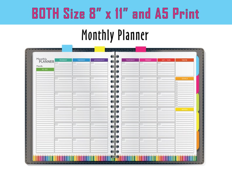 Colorful Teacher Planner Printable Lesson Planner Teacher - Etsy