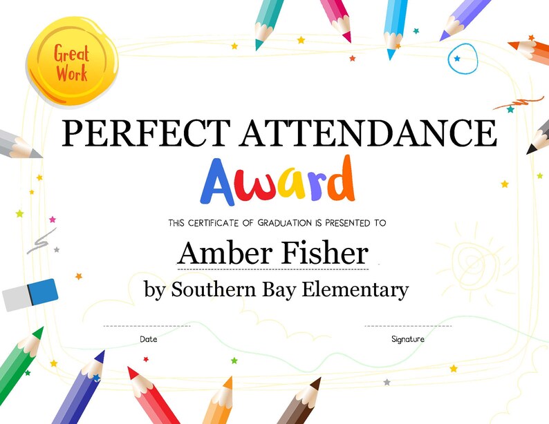 Class Awards, Student Awards, Printable Awards - Instant Download - Etsy