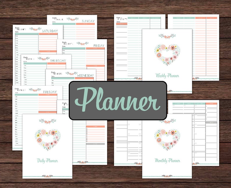 Planner, Home Planner, Calendar, Planning Book, Planning Binder ...