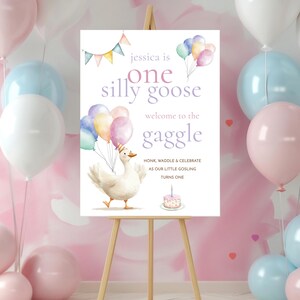 One Silly Goose Welcome Sign, Template, Printable, INSTANT DOWNLOAD ...