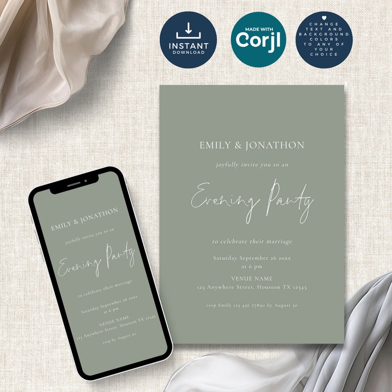 Evening Invite - Etsy UK