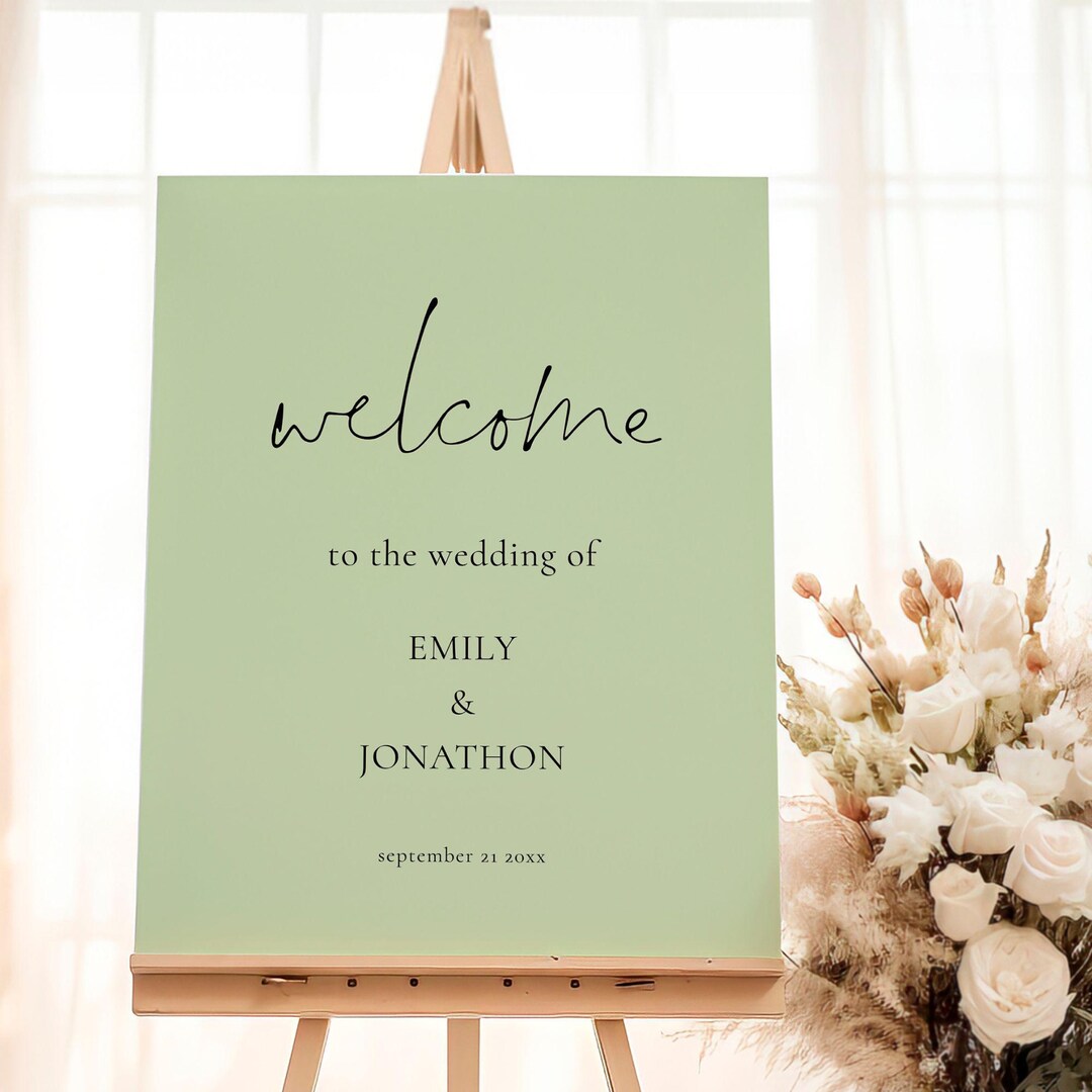 Welcome to Wedding Template, Printable, INSTANT DOWNLOAD, Modern ...