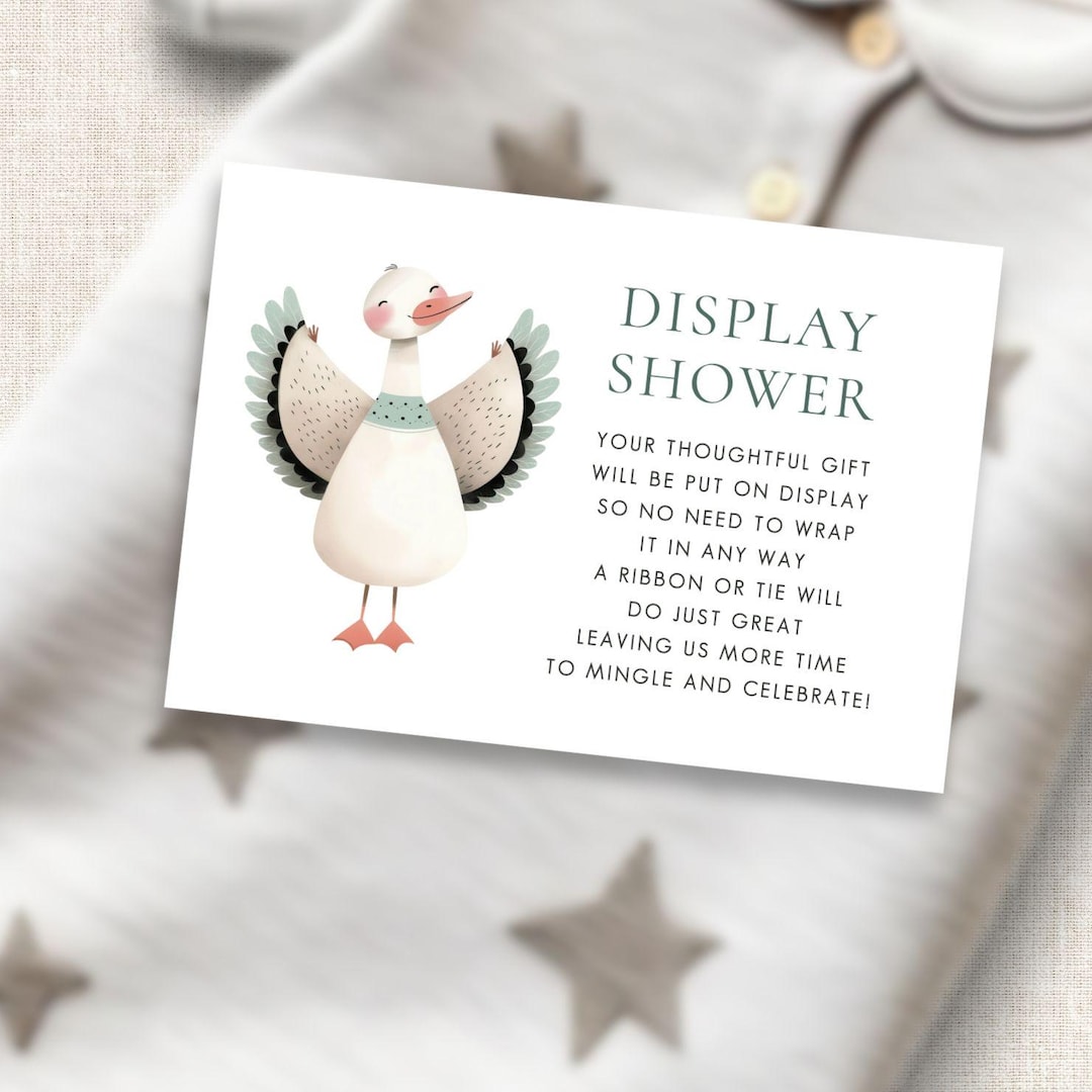 Silly Goose Baby Shower Template, INSTANT DOWNLOAD, Little Goose ...