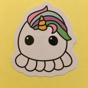 Octocorn Merch Vinyl Sticker Waterbottle Sticker Cute Laptop Decal ...