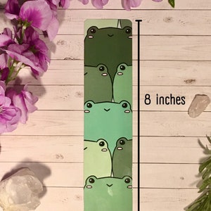 Frog Bookmark Cute Green Bookmark Cute Animal Stationery Frogcore Merch ...