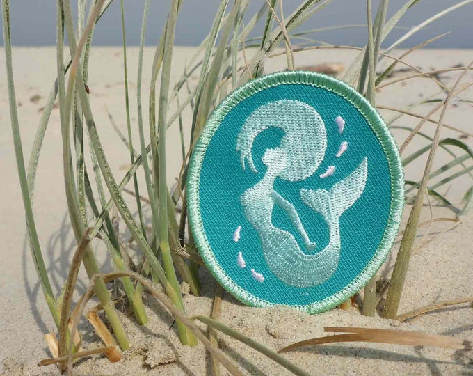 Mermaid Splash Patch Ocean Patch Marine Patch Turquoise Patch Sea Patch ...