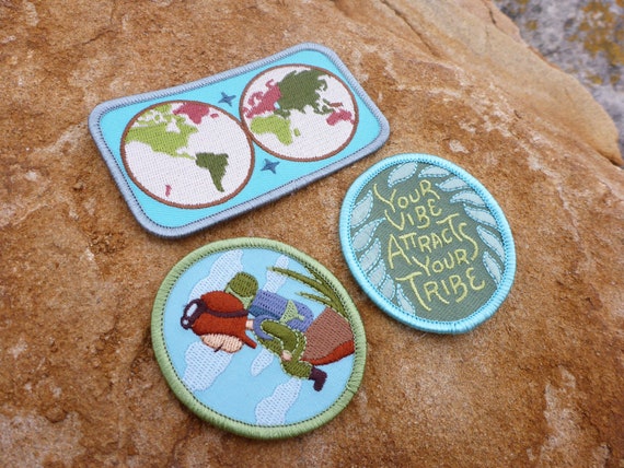 Wanderer's Patch Batch World Map Patch Pilot Patch - Etsy