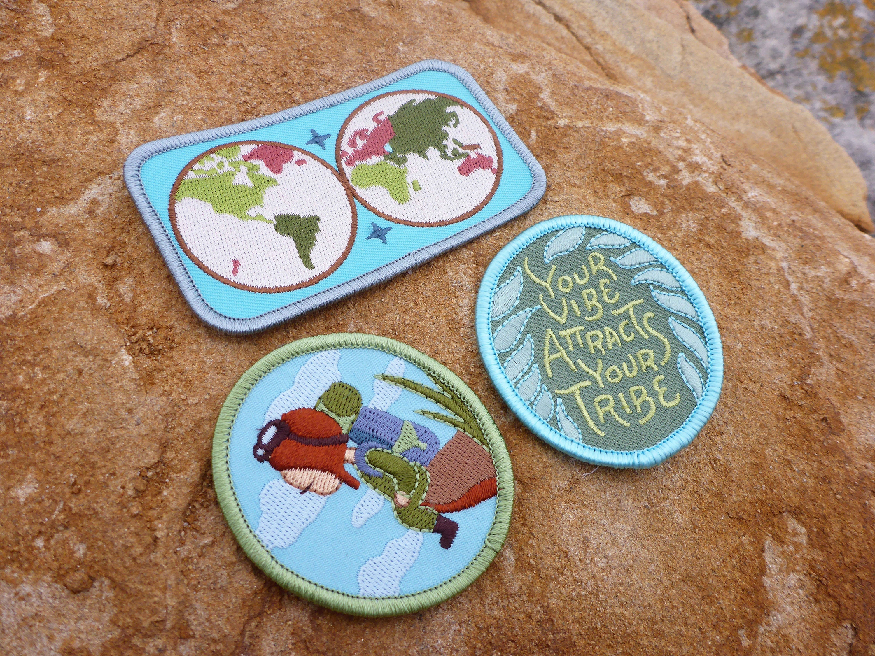 Wanderer's Patch Batch World Map Patch Pilot Patch - Etsy