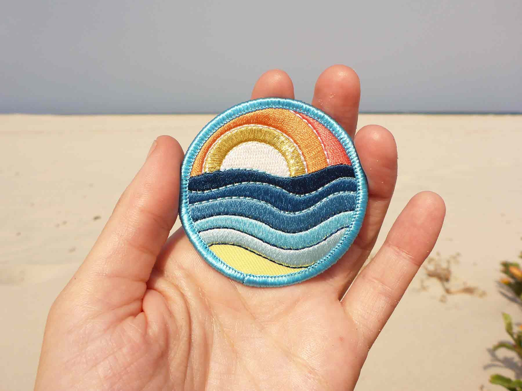 Sunset Patch Sunrise Patch Ocean Patch Beach Patch | Etsy