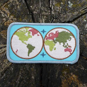 Antique Map Patch - World Patch - Country Patch - Adventure Patch ...