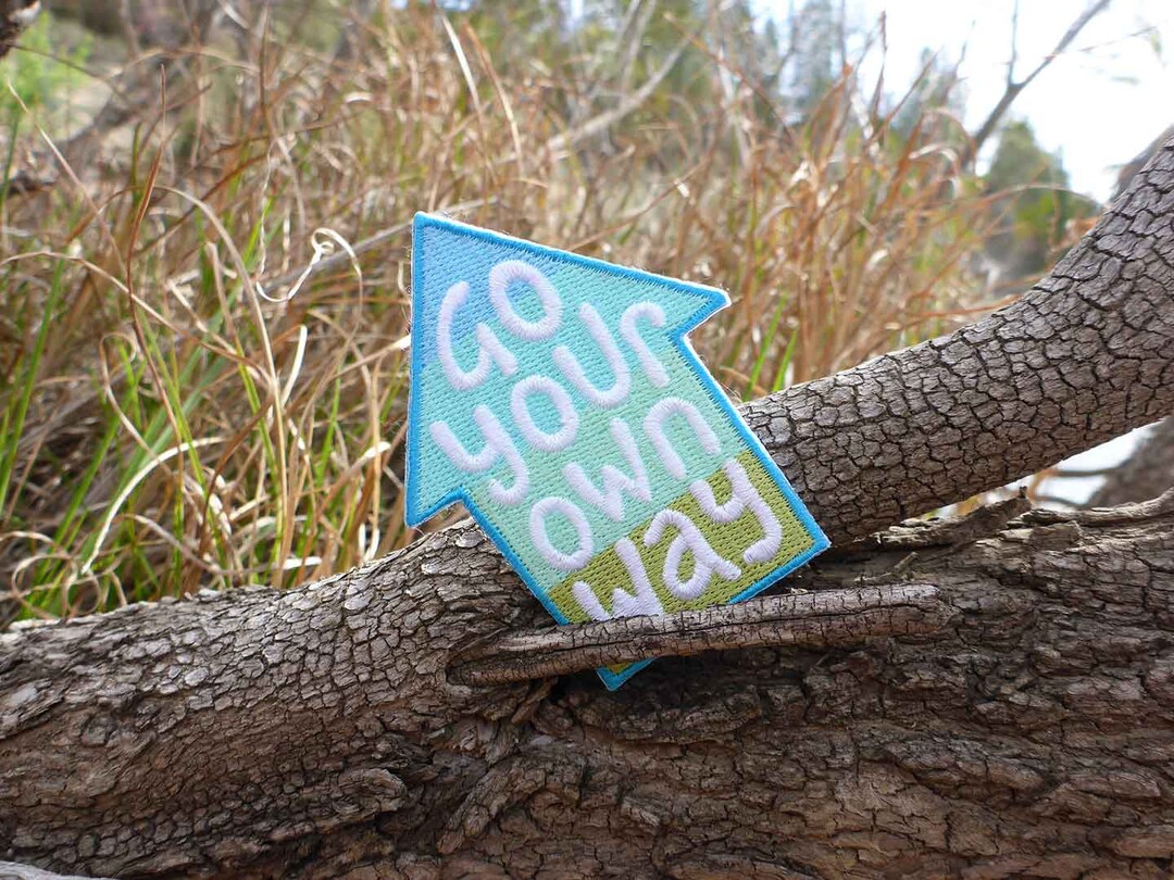 Go Your Own Way Patch - Adventure Patch - Outdoors Patch - Arrow Patch ...