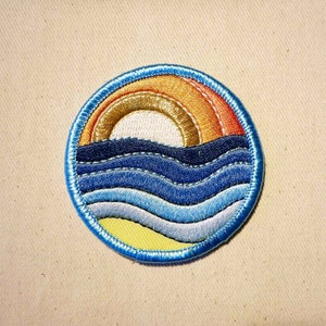 Sunset Patch - Sunrise Patch - Ocean Patch - Beach Patch - Wave Patch ...