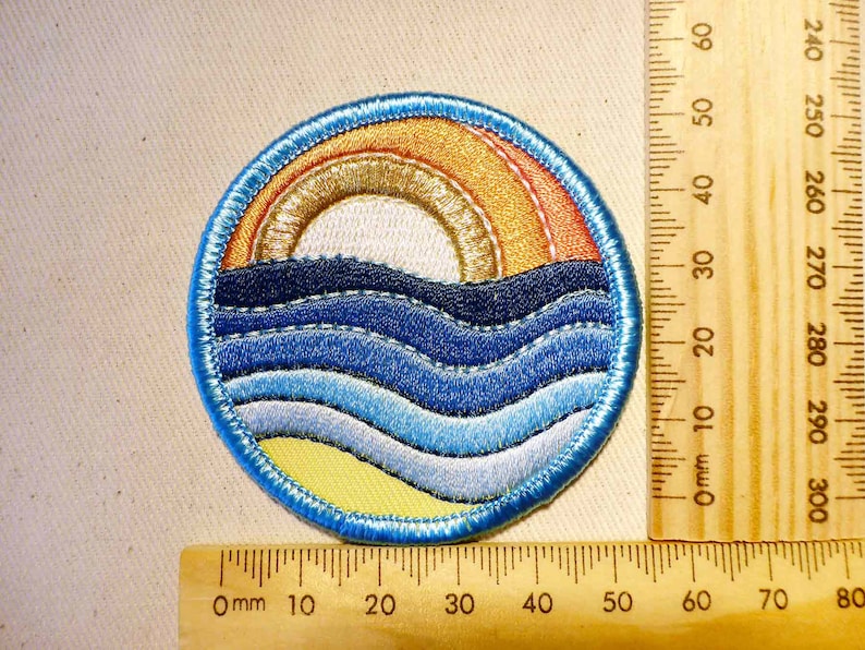 Sunset Patch Sunrise Patch Ocean Patch Beach Patch - Etsy Australia