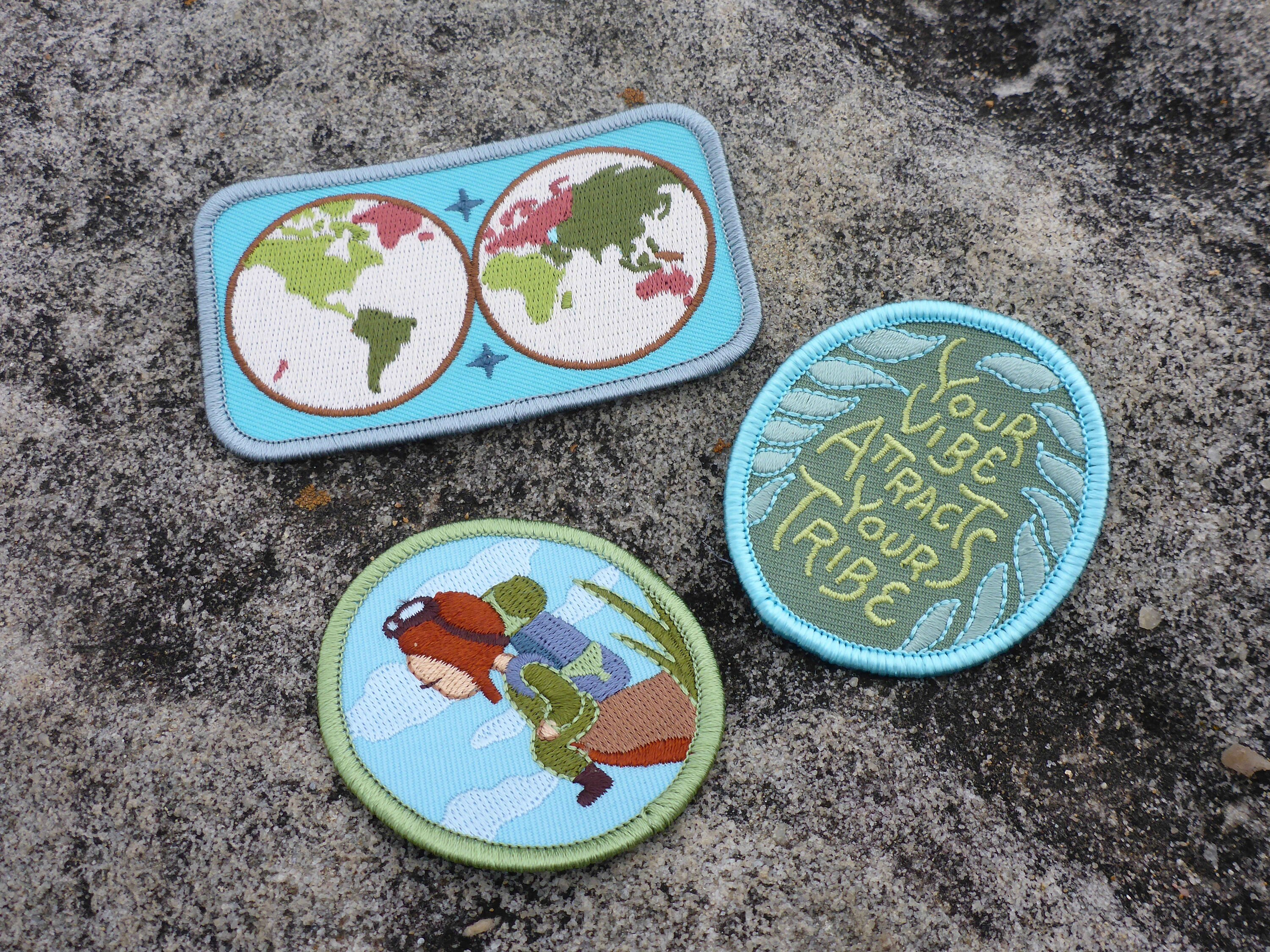 Wanderer's Patch Batch World Map Patch Pilot Patch - Etsy