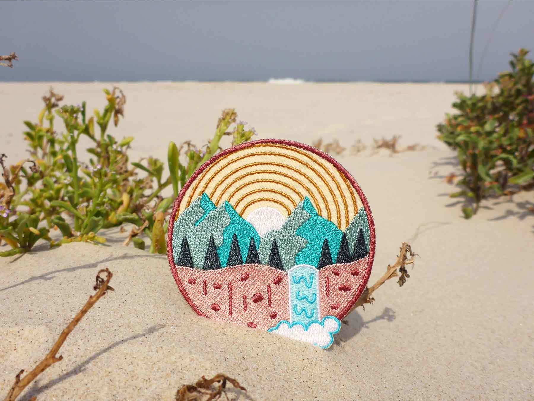 Mountain View Patch Nature Patch Outdoors Patch Hiking | Etsy