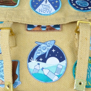 S.O.S. Whale Patch - No Plastic Patch - Environmentalist Patch ...