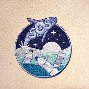 S.O.S. Whale Patch - No Plastic Patch - Environmentalist Patch ...
