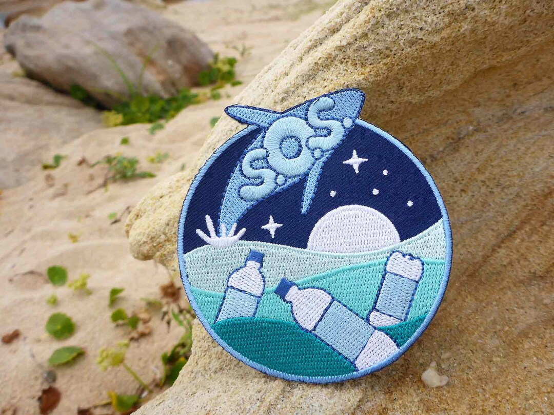 S.O.S. Whale Patch - No Plastic Patch - Environmentalist Patch ...