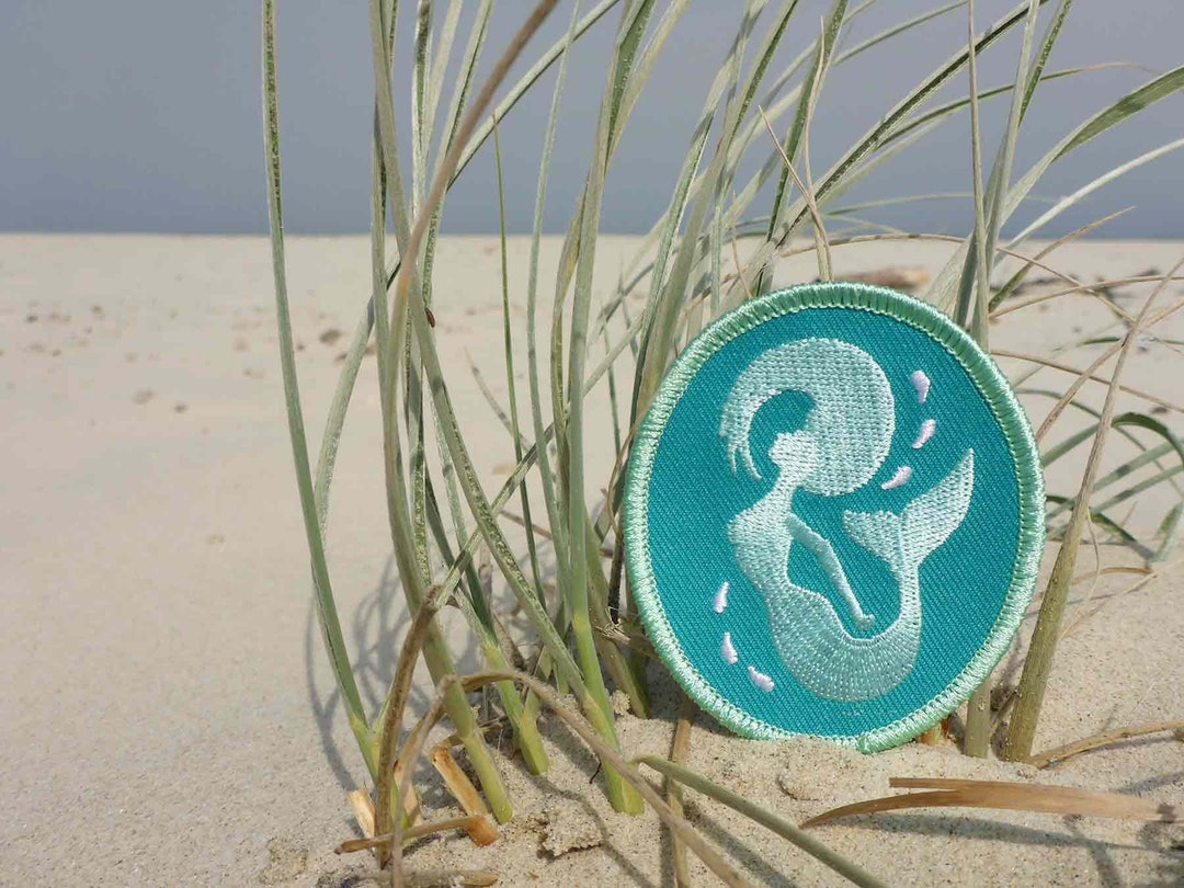 Mermaid Splash Patch - Ocean Patch - Marine Patch - Turquoise Patch ...